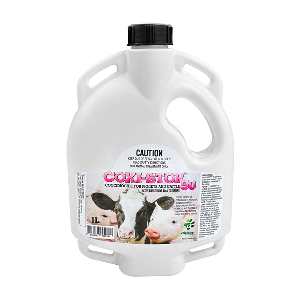 Abbey Coxi-Stop 50 Coccidiocide for Piglets & Cattle 1L | vet-n-pet DIRECT