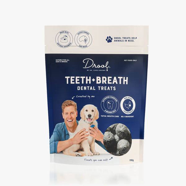 Drool by Dr Chris Brown Teeth + Breath Dental Sticks 110g | vet-n-pet ...