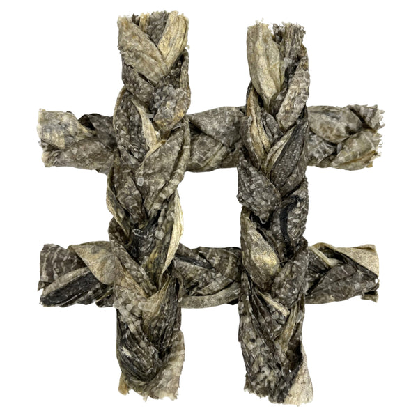 The Supreme Treat Co Cod Skin Braids Treats for Dogs - 2 pieces | vet-n ...