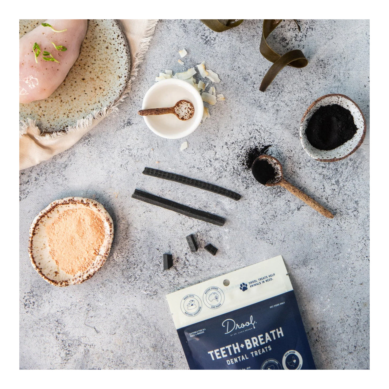 Drool by Dr Chris Brown Teeth + Breath Dental Sticks 110g | vet-n-pet ...