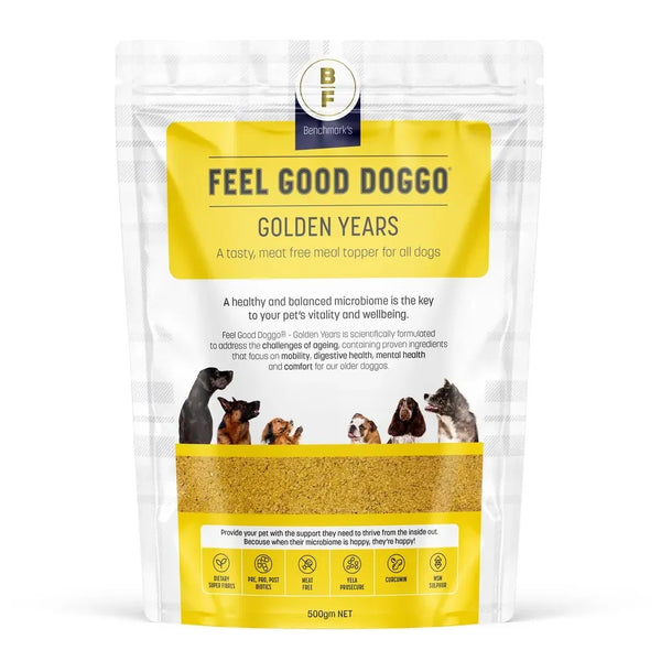 Feel Good Doggo Golden Years Meat Free Meal Topper | vet-n-pet DIRECT