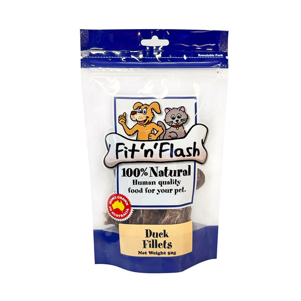 Fit'n'Flash Duck Fillet Treats 50g | vet-n-pet DIRECT