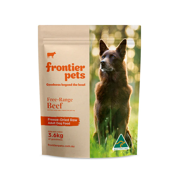 Frontier Pets Free-Range Beef Freeze-Dried Raw Adult Dog Food | vet-n ...