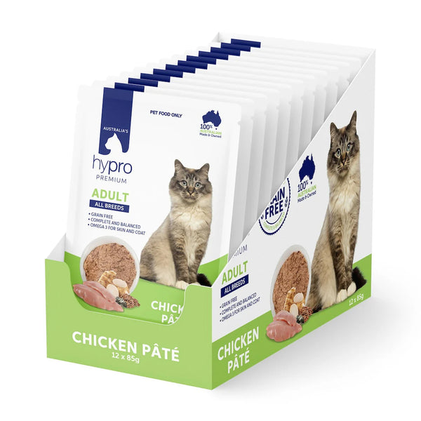 Hypro Premium Chicken Paté for Adult Cats 85g x 12 | vet-n-pet DIRECT