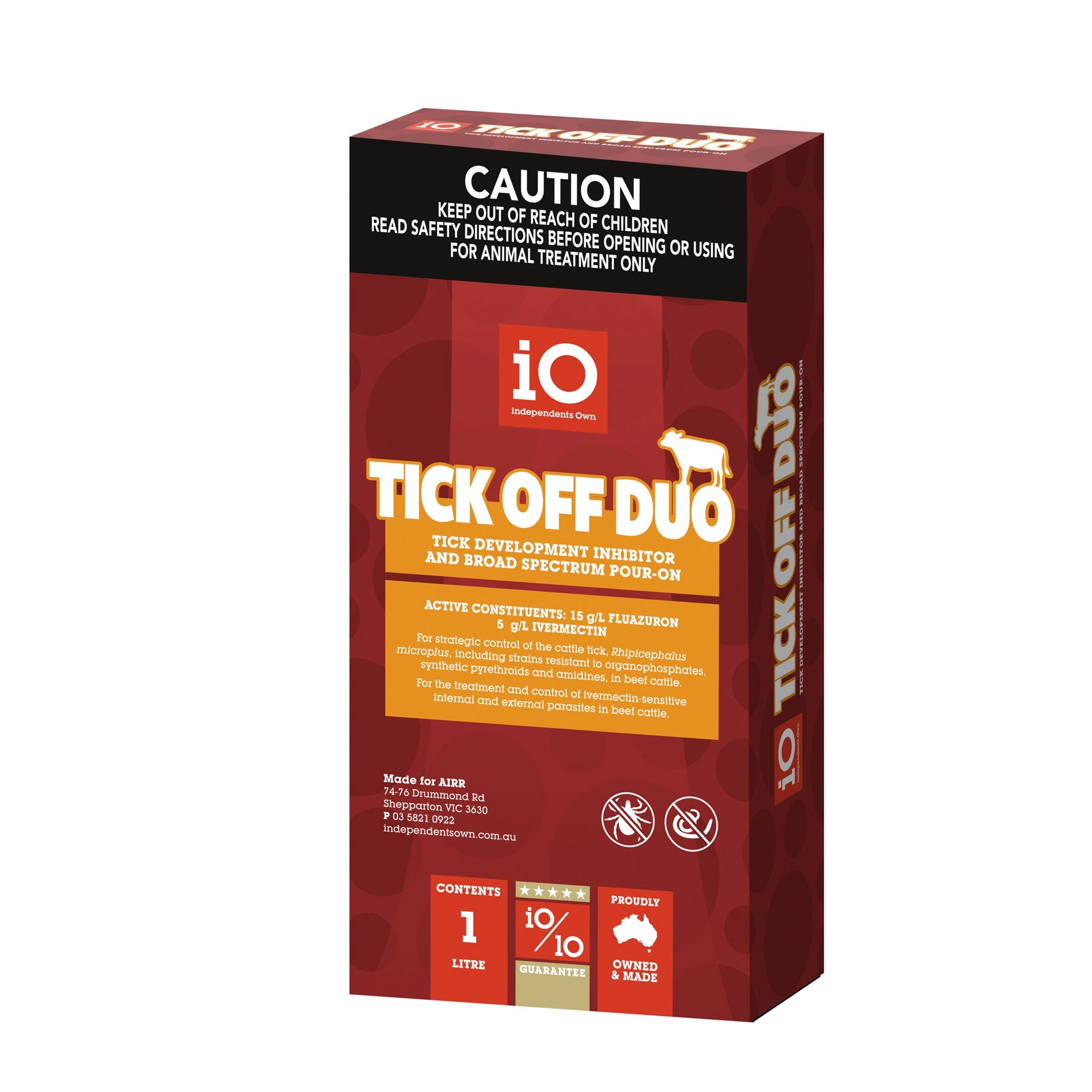 iO Tick Off Duo Pour-On 1L | vet-n-pet DIRECT