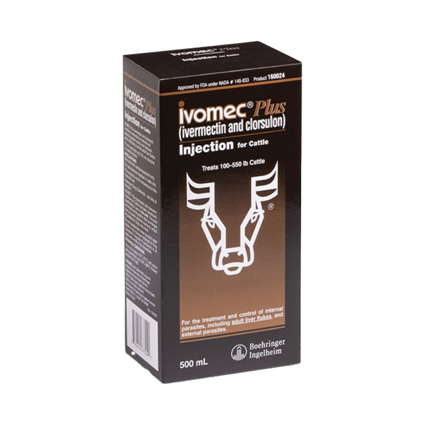 Ivomec Plus (ivermectin and clorsulon) Injection for Cattle 500mL | vet ...