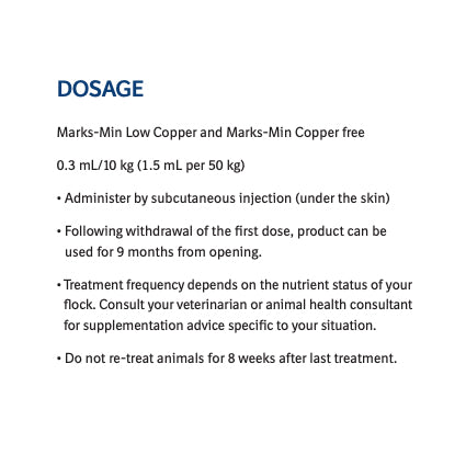 Marks-Min Low Copper Injectable Trace Minerals with Vitamin B12 for ...