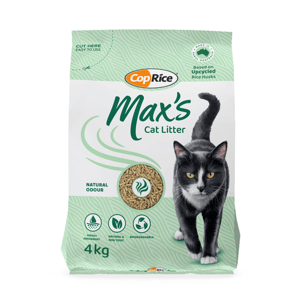 Max’s Rice Hull Pelleted Cat Litter | vet-n-pet DIRECT