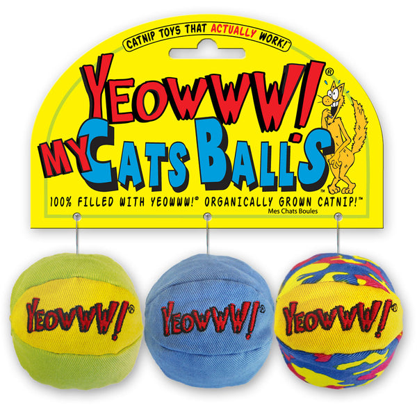 Yeowww! My Cats Balls with Pure American Catnip | vet-n-pet DIRECT