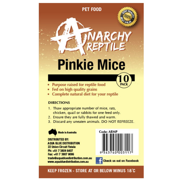 Anarchy Reptile Frozen Pinkie Mice - 10 Pack | vet-n-pet DIRECT