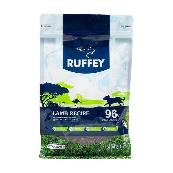 Ruffey Air-Dried Lamb Recipe Dog Food 454g | vet-n-pet DIRECT