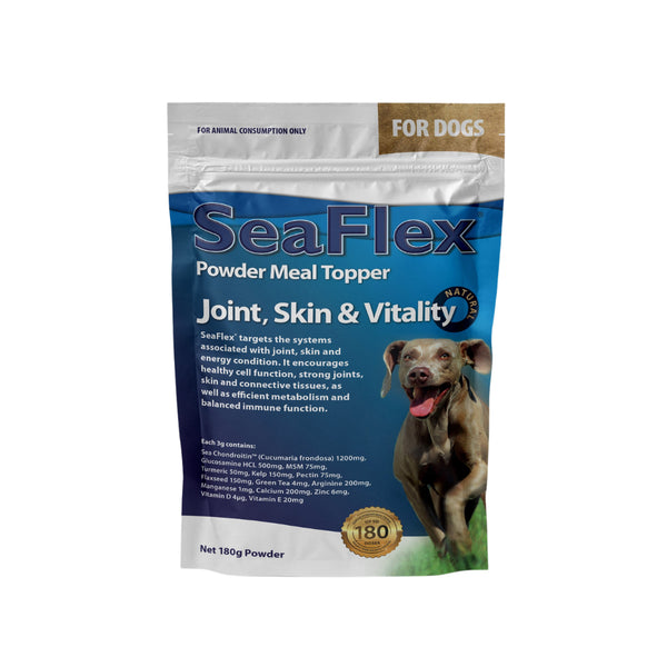 SeaFlex Powder Meal Topper Joint, Skin & Vitality for Dogs 180g | vet-n ...