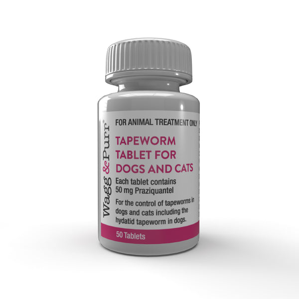 Wagg & Purr Tapeworm Tablets for Dogs and Cats - 50 Tablets | vet-n-pet ...