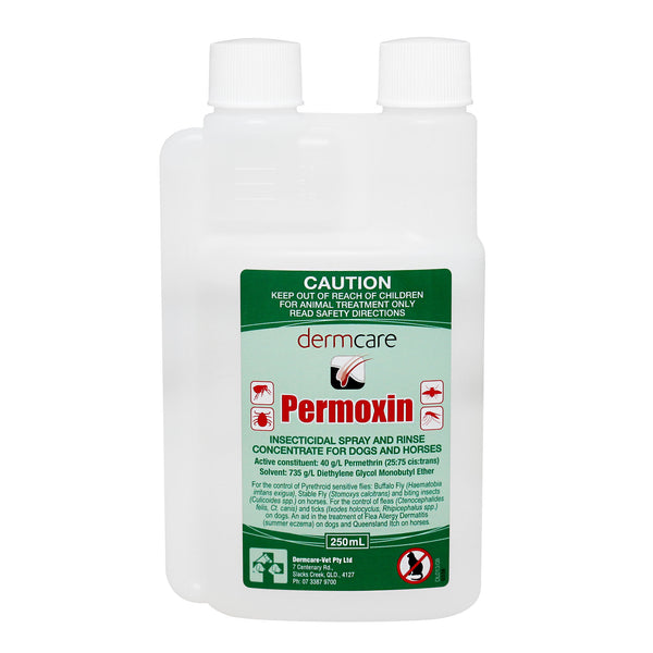 Permoxin Insecticidal Spray & Rinse Concentrate for Dogs & Horses - vet ...