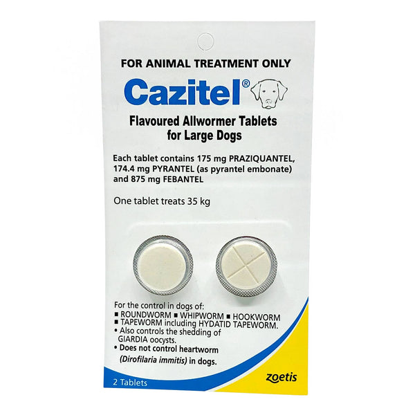 Cazitel Flavoured Allwormer Tablets for Dogs - vet-n-pet DIRECT