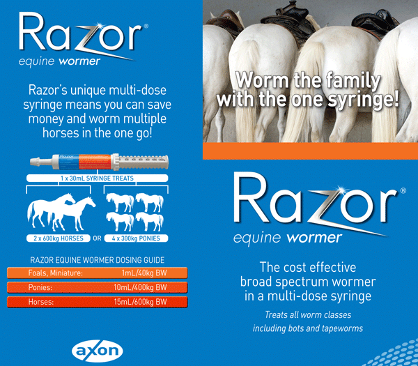 Equine RAZOR Wormer 30mL | vet-n-pet DIRECT
