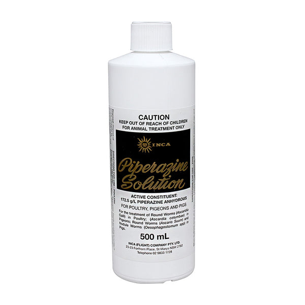 Inca Piperazine Solution for Poultry, Pigeons & Pigs - vet-n-pet DIRECT