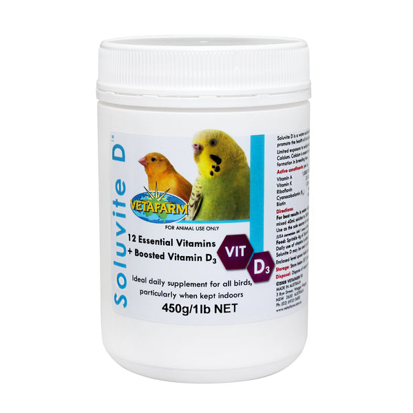 Vetafarm Soluvite D Vitamin Supplement for Birds - vet-n-pet DIRECT