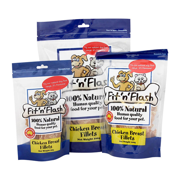 Fit'n'Flash Chicken Breast Fillets Treats | vet-n-pet DIRECT