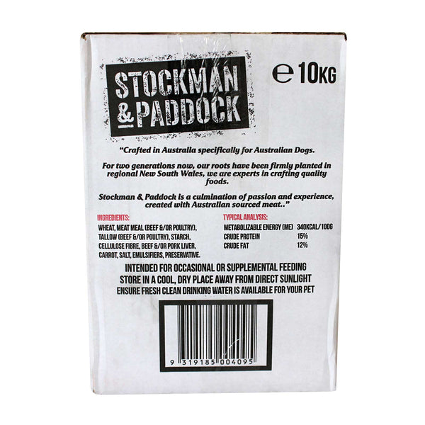 Stockman & Paddock Aussie Dog Biscuits with Beef - 10kg Box | vet-n-pet ...