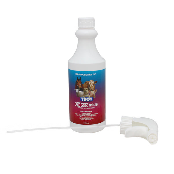 Chloromide Antiseptic Spray 500mL - vet-n-pet DIRECT