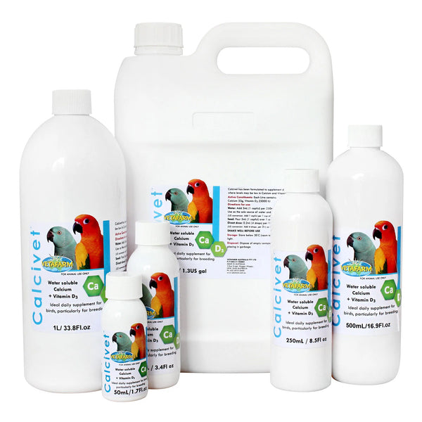Vetafarm Calcivet Liquid Calcium Supplement for Birds - vet-n-pet DIRECT