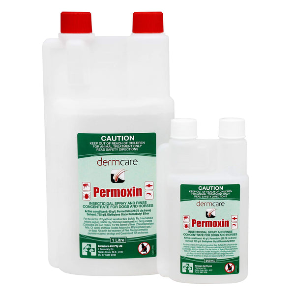 Permoxin Insecticidal Spray & Rinse Concentrate for Dogs & Horses - vet ...