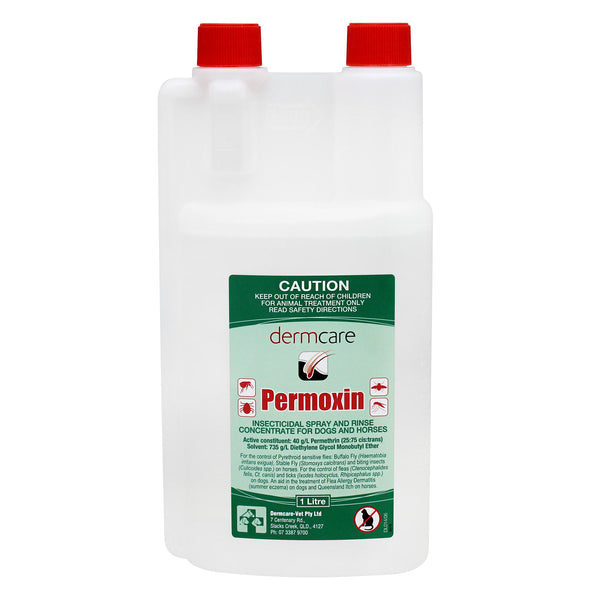 Permoxin Insecticidal Spray & Rinse Concentrate for Dogs & Horses - vet ...