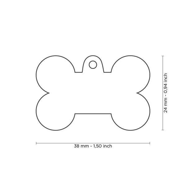 My Family Rainbow Bone Pet ID Tag - Large | vet-n-pet DIRECT