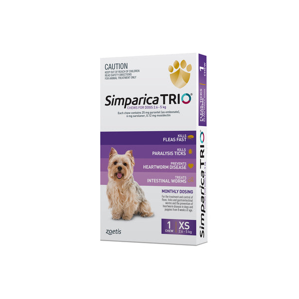 Promo 1 Free Dose - Simparica Trio Extra Small Dog - vet-n-pet DIRECT